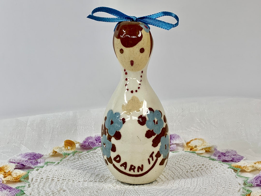 Vintage Cleminson Pottery darn It Sock Darning - Etsy