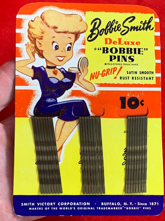 Vintage NOS Bobbie Smith Bobbie Pins Complete on Card… - Gem