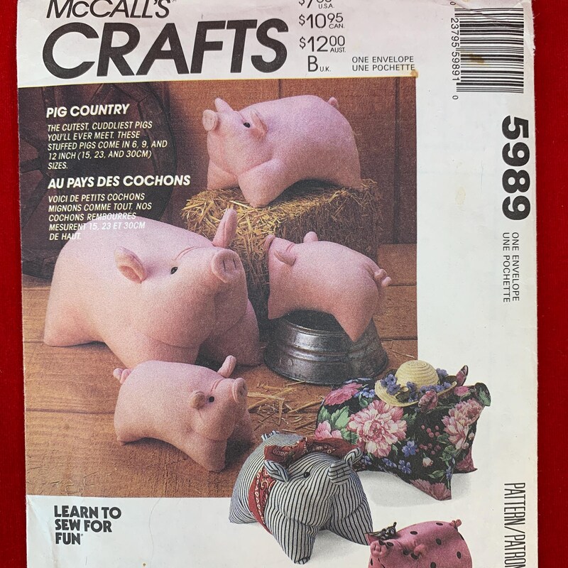 Pig Sewing Pattern - Etsy