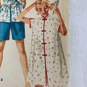 Vintage Simplicity 4971 Misses Pajama Printed Sewing Pattern | Size 16 ...
