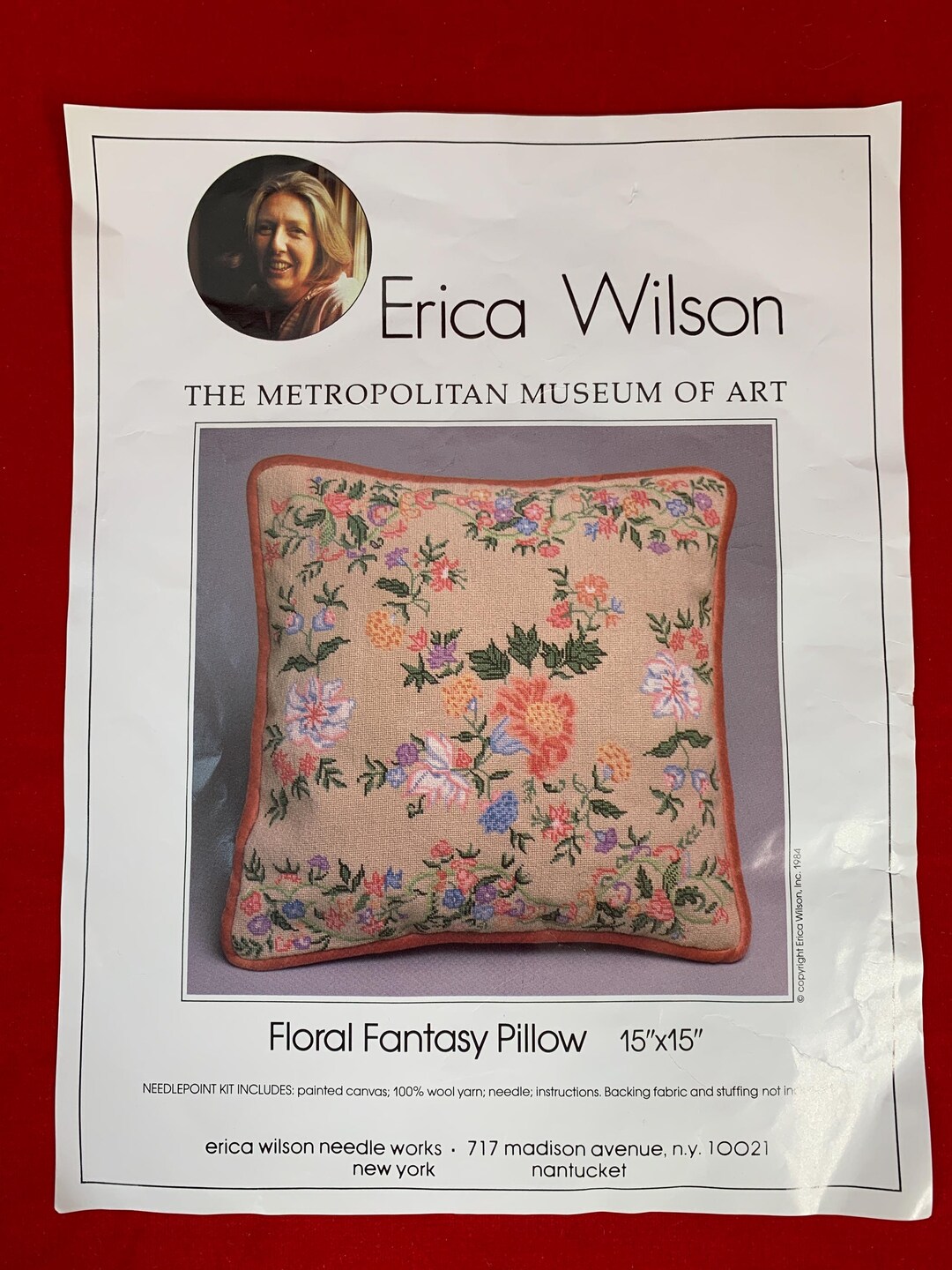 Vintage Erica Wilson the Metropolitan Museum of Art FLORAL FANTASY ...