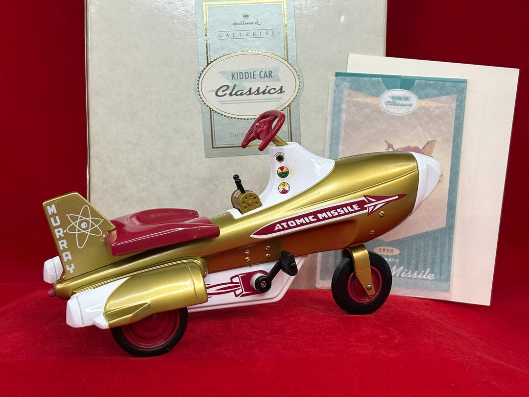 Vintage Hallmark Kiddie Car Classics 1958 Murray Atomic Missile ...