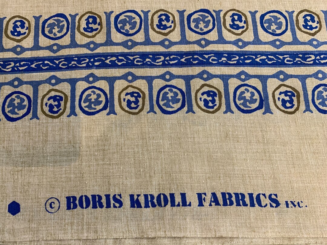 Vintage Boris Kroll Fabric: 1960s Taiwan Stripe, 13 Yards - Etsy