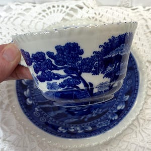 Copeland Spode's Tower England Blue Teacup and Saucer Old Mark Copeland Spode Cup and Saucer ...