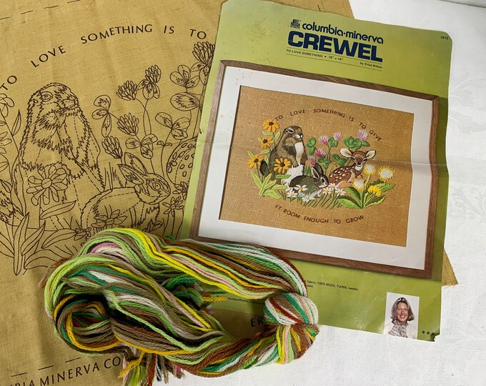 Vintage Columbia Minerva Erica Wilson to Love Something Crewel ...