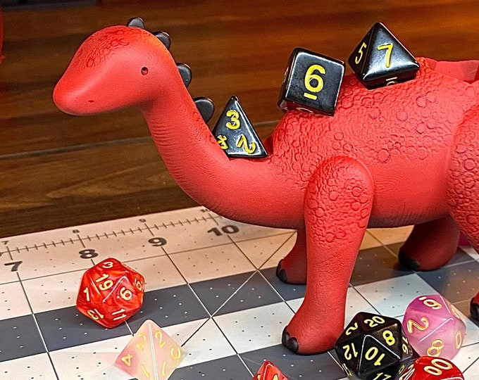 Dienosaur the Dice Dinosaur Dungeons and Dragons Dice Holder DND Dice Goblin Rachmakes Cute ...