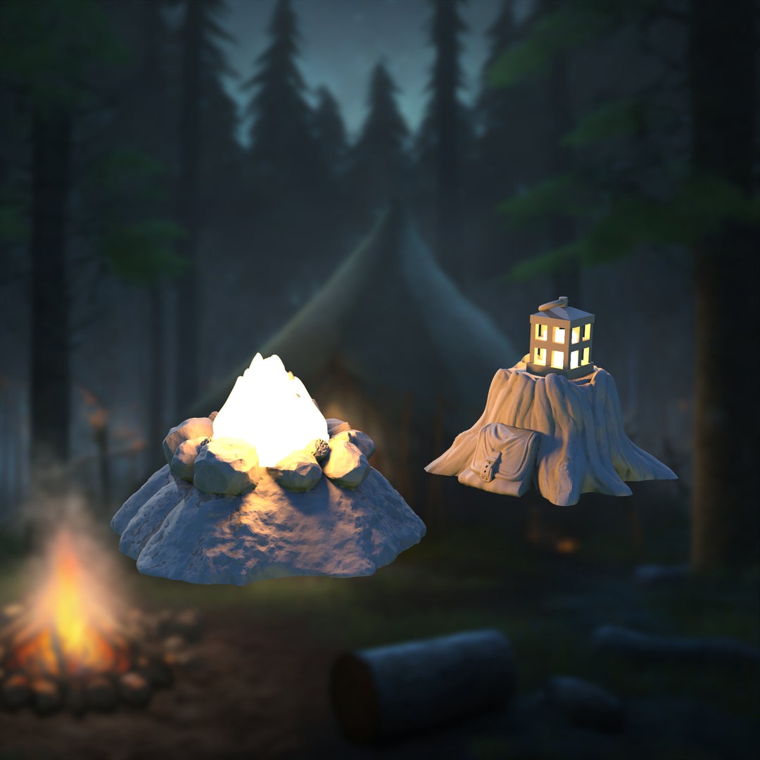 DND Glowing Campfire 32mm Scale Dungeons and Dragons - Etsy