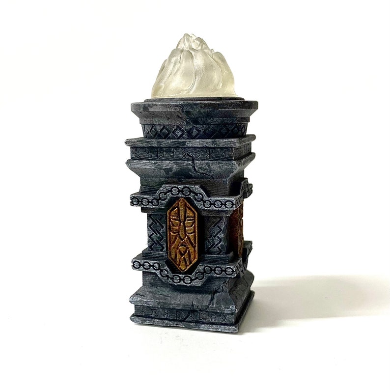 Dwarven Pillar With Flame DND 32mm Scale Dungeons and - Etsy