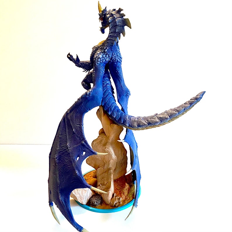 Legendary Chromatic Blue Dragon Dnd Mini Dungeons and - Etsy