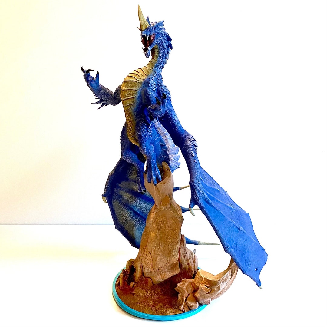 Legendary Chromatic Blue Dragon Dnd Mini Dungeons and Dragons Fantasy ...
