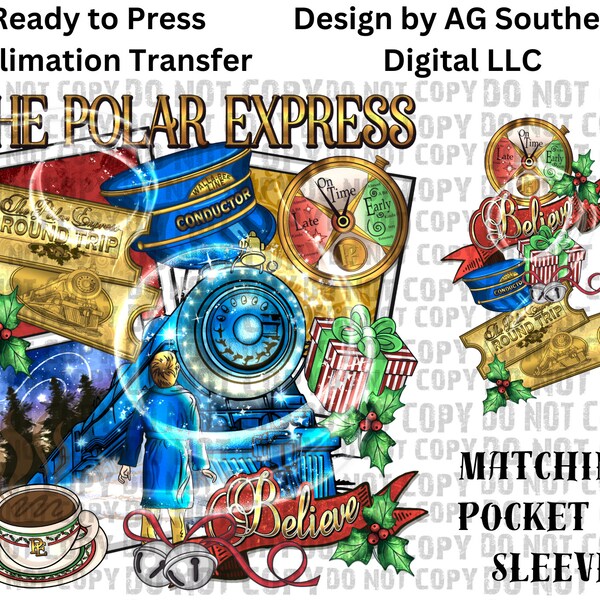 Polar Express Sublimation Transfer - Etsy