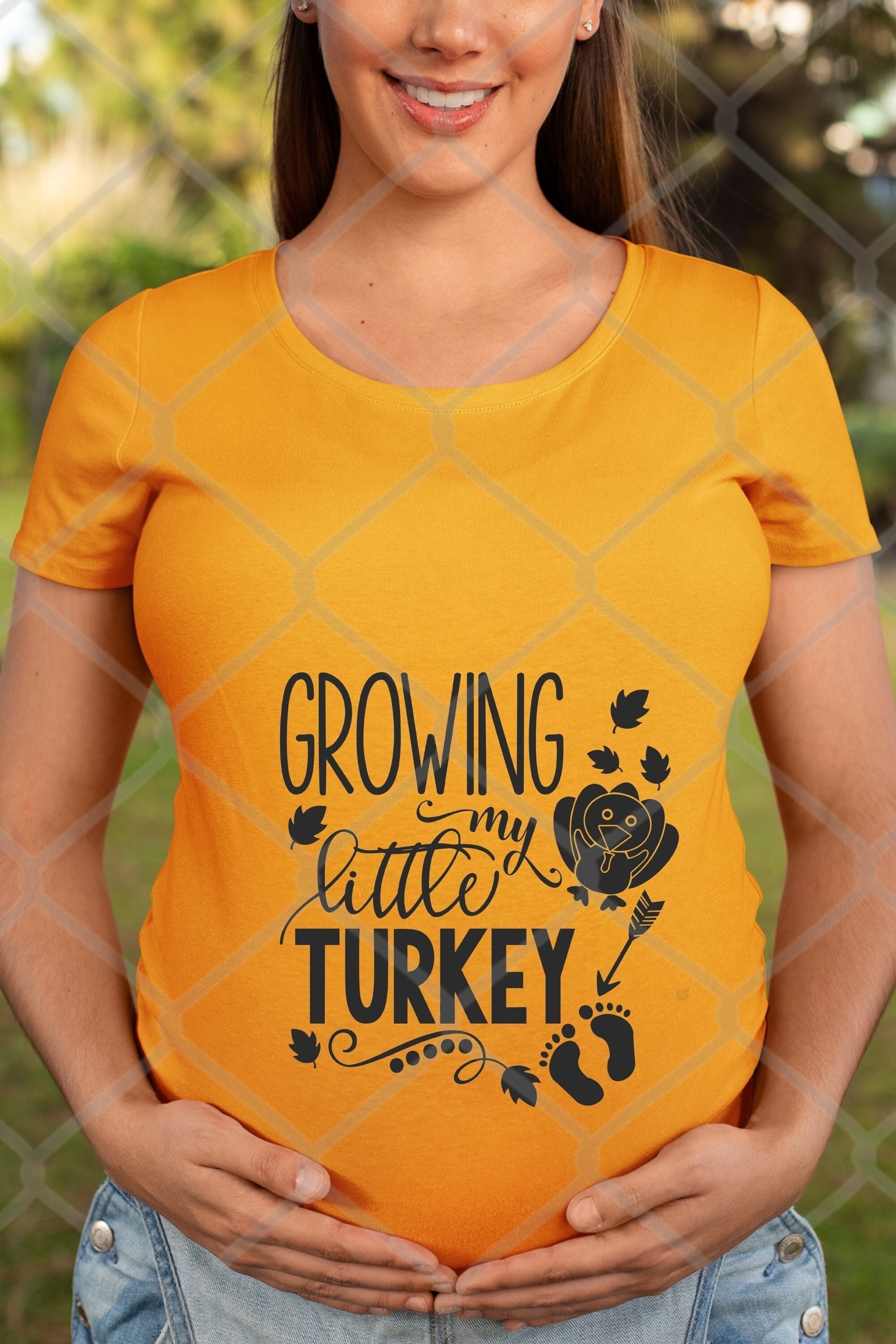 Growing My Little Turkey Png Fall Png Mama Png Thanksgiving Pregnancy ...
