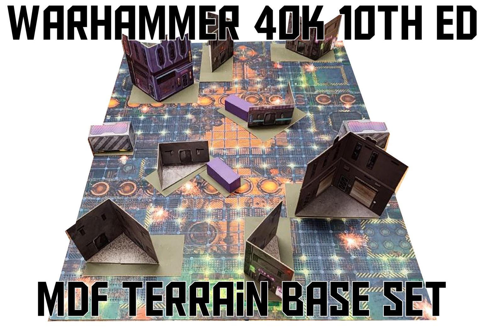 Warhammer 40k Tournament 10th Ed MDF Terrain Base Set - Etsy