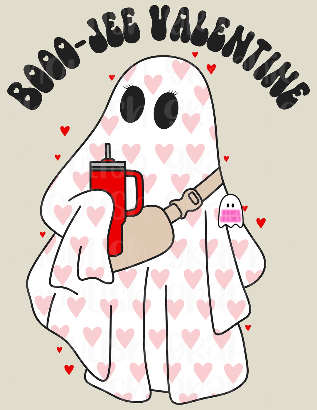 Boojee Valentine Stanley Tumbler Inspired Belt Bag PNG Sublimation ...