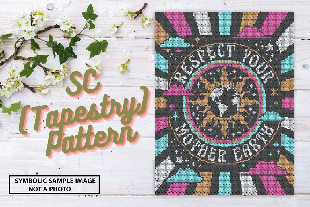 Mother Earth Crochet Pattern, SC Pattern, Tapestry Crochet Pattern ...