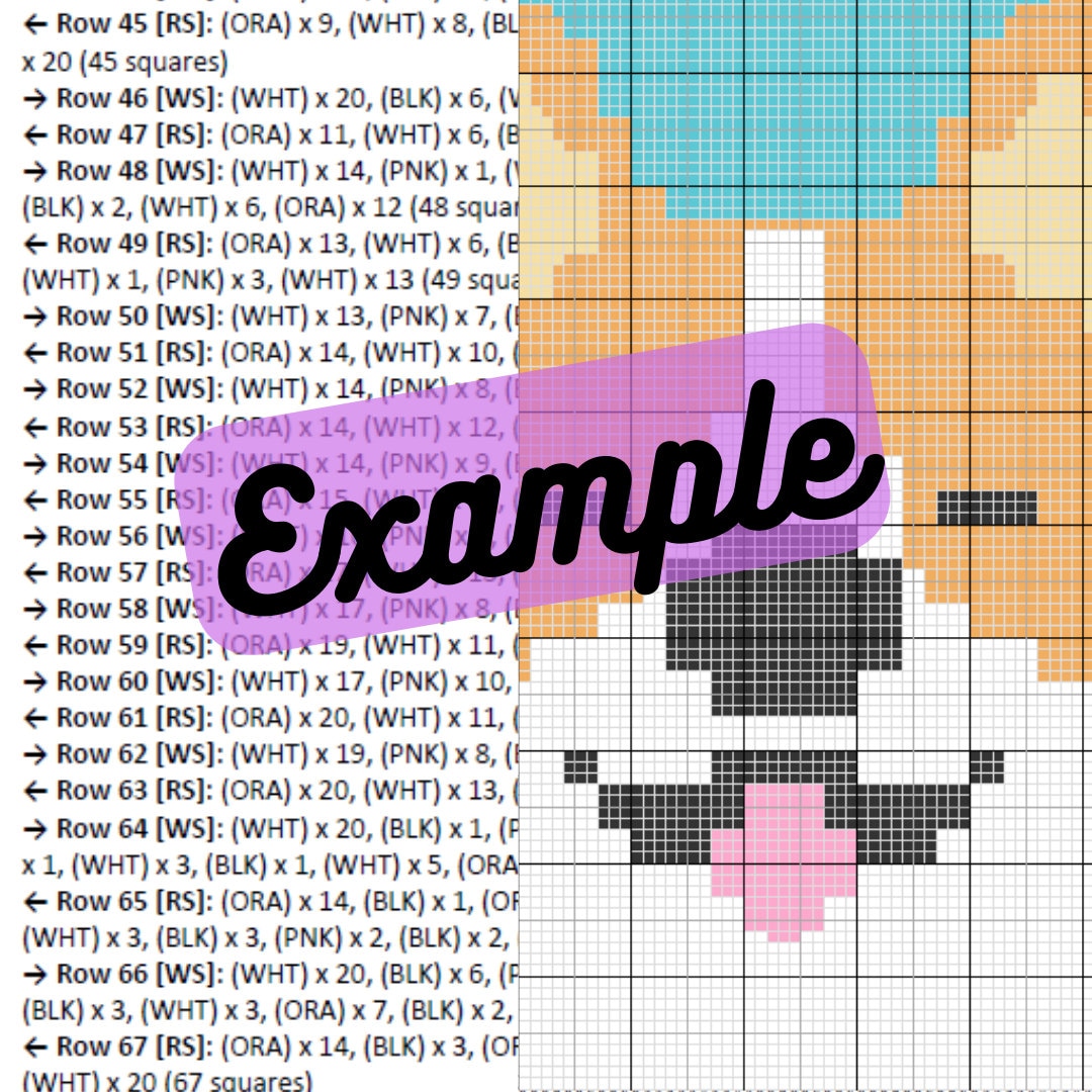 Corgi C2C Crochet Pattern, Welsh Corgi Crochet Pattern, Corgi Graphgan ...