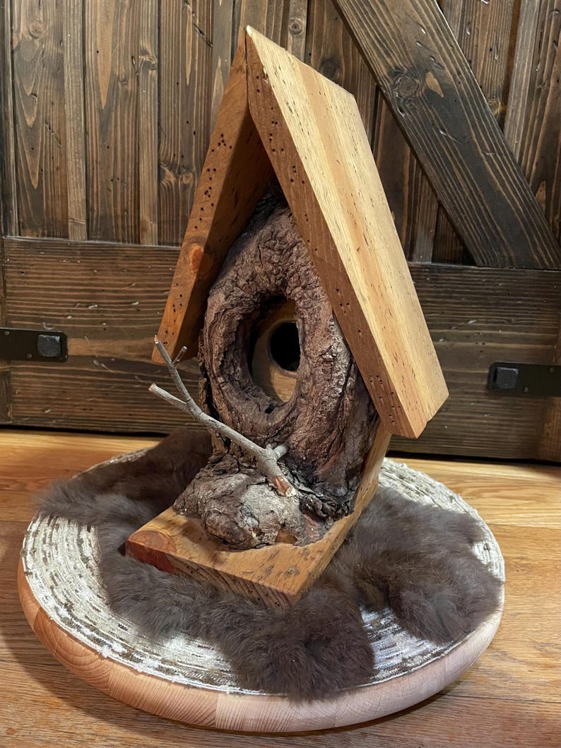 Handcrafted, Rustic Birdhouse - Etsy
