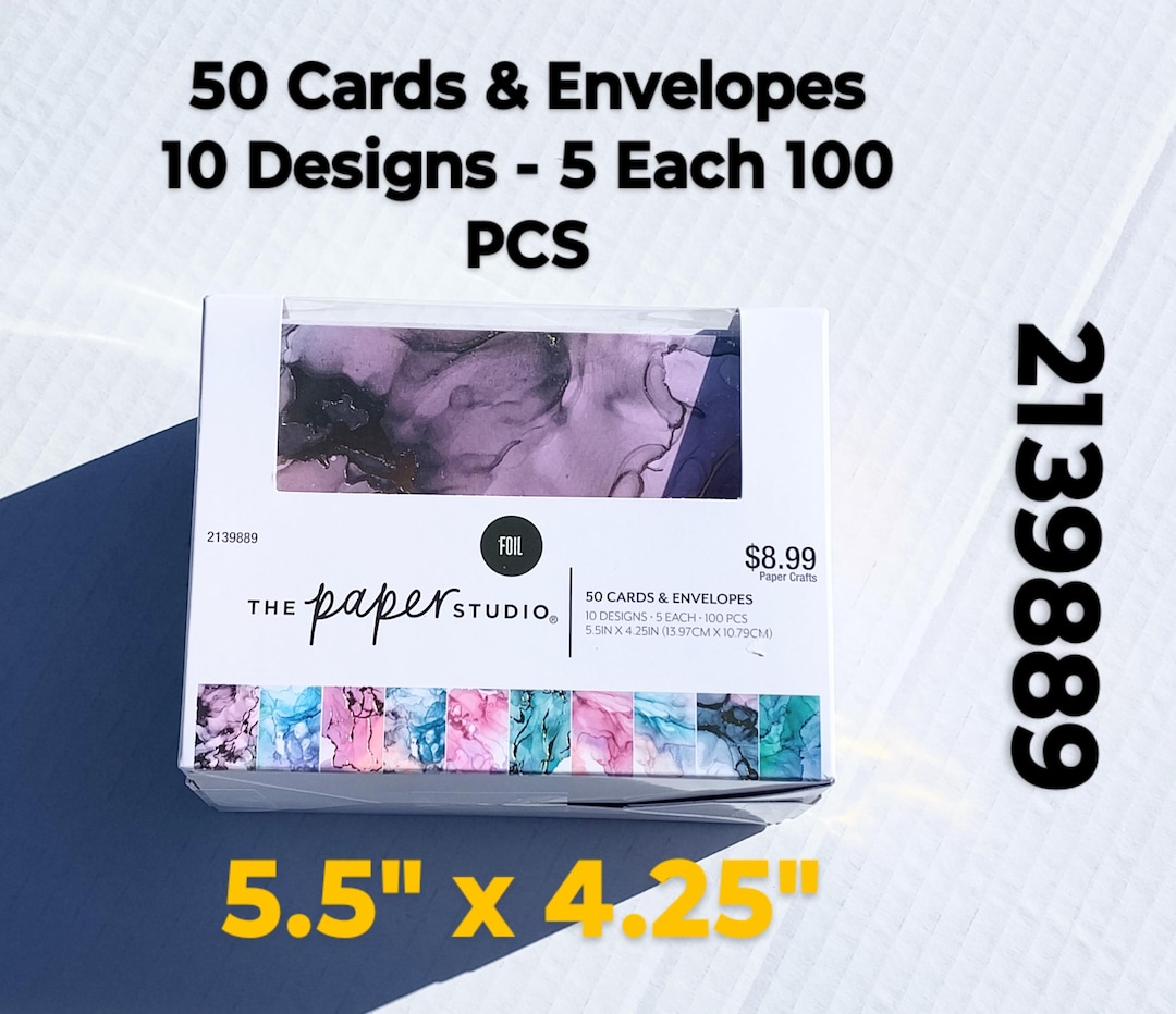 Hobby Lobby the Paper Studio Cards and Envelopes - Etsy