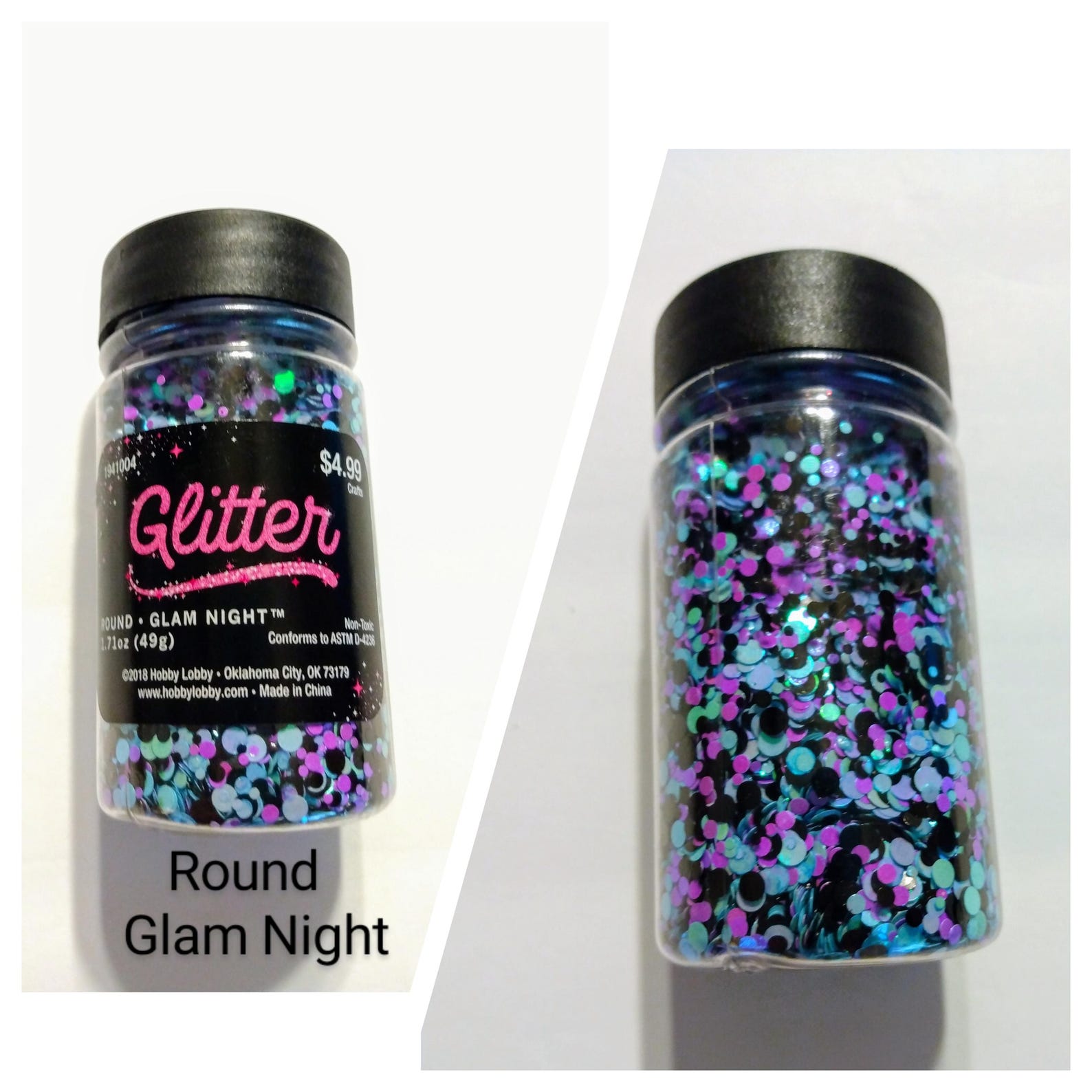 Hobby Lobby Glitter Shapes (1.05 to 3.5 Ounces) - Etsy