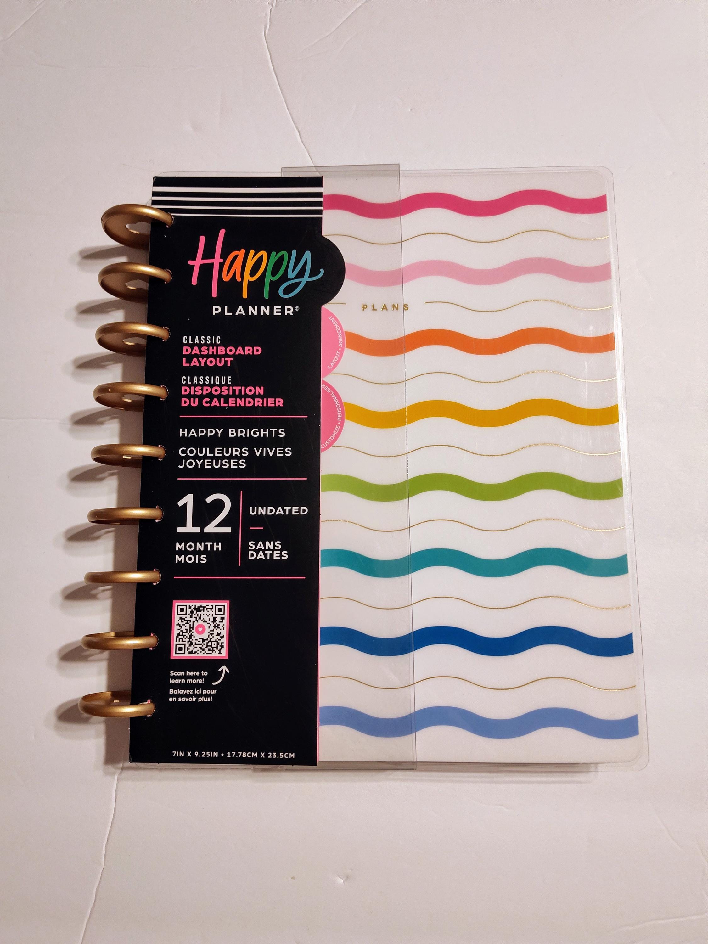 Happy Planner Classic, Undated Vertical Layout, Dashboard Planner - Etsy