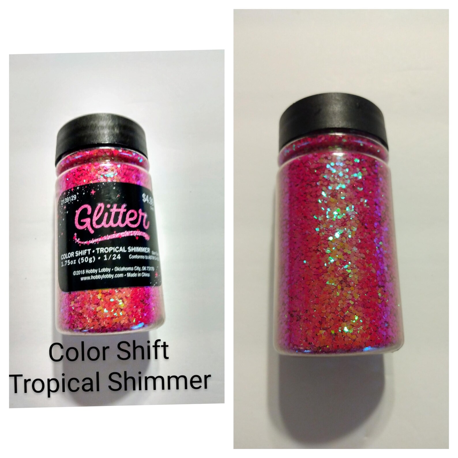 Hobby Lobby Glitter Shapes (1.05 to 3.5 Ounces) - Etsy