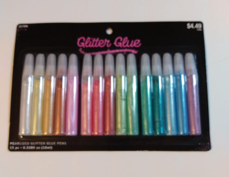 Hobby Lobby Pearlized Glitter Glue Set - Etsy
