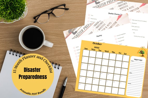 Disaster Preparedness Printable Planner - Etsy