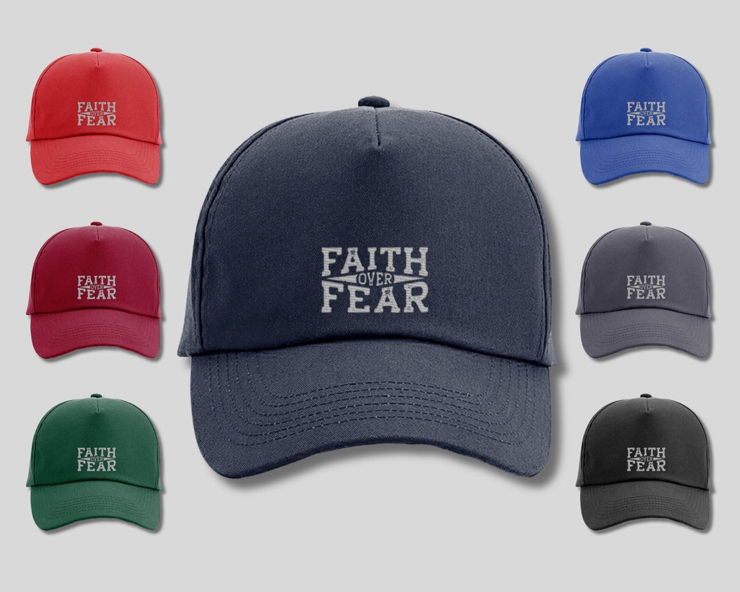 Faith Over Fear Hat: Embroidered Christian Cap for Men - Etsy