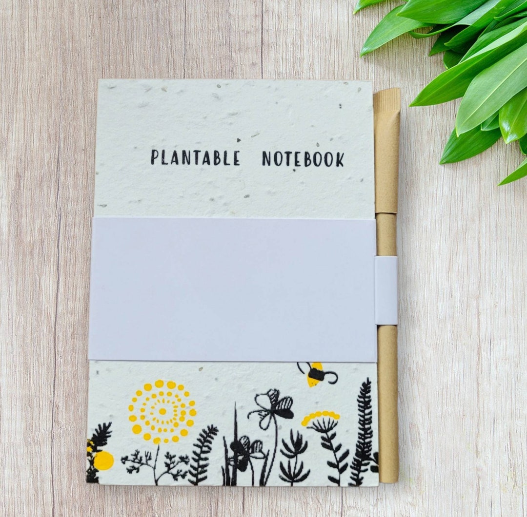 BEES Plantable Seeded Notebook A6 With Paper Pen / Eco-friendly Notepad ...