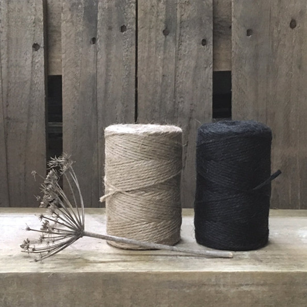 Black Jute String / Gift Wrapping Rustic Twine / Decorative Eco ...