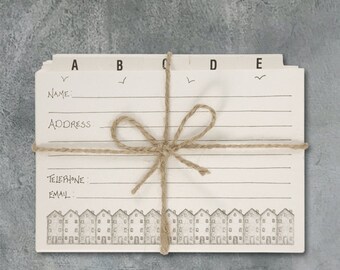 Address Index Cards - Etsy