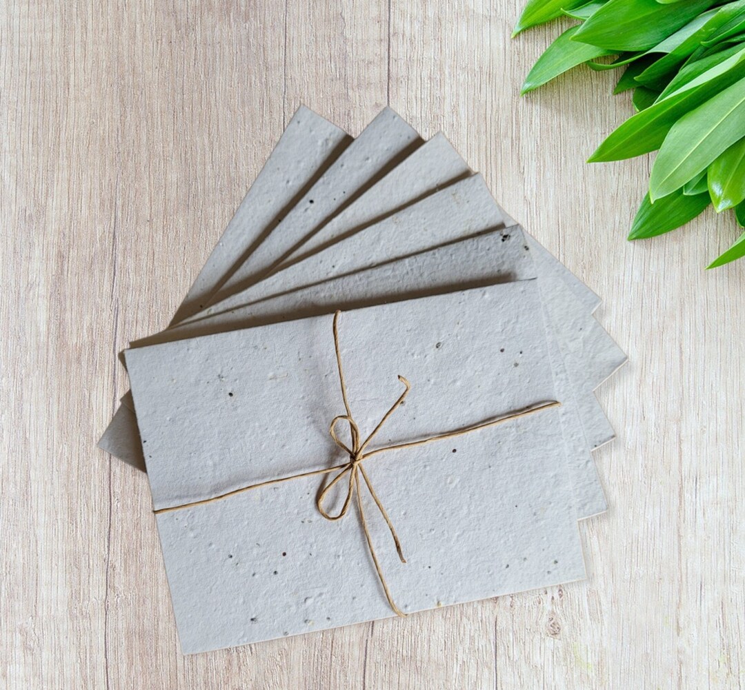 Plantable Envelopes With Wildflower Seeds A6 / C6 / Recycled Seed Paper ...
