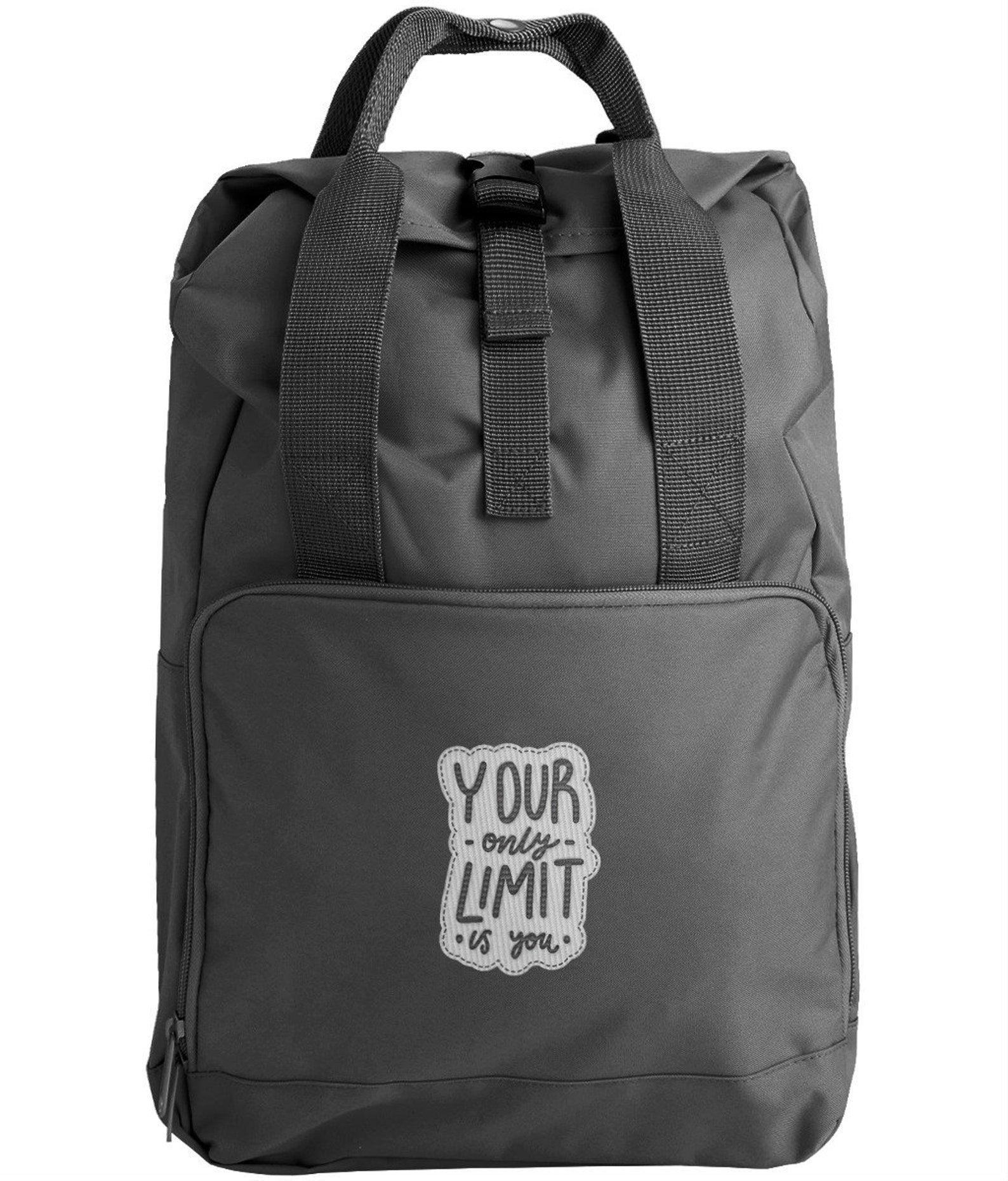 Roll-top Backpack for School, Your Only Limit is You, Motivational Gift ...