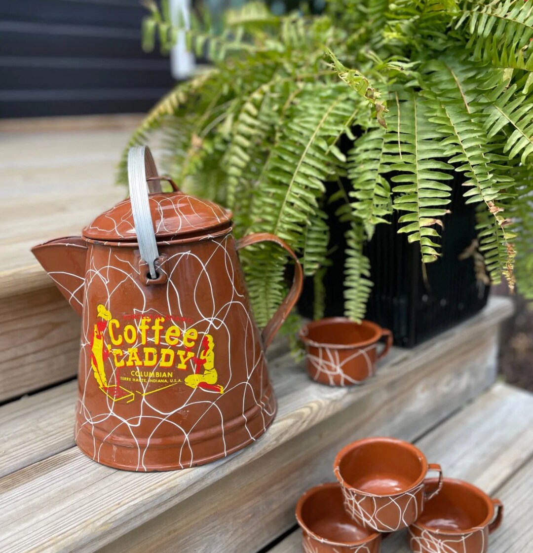 Vintage Coffee Caddy - Etsy