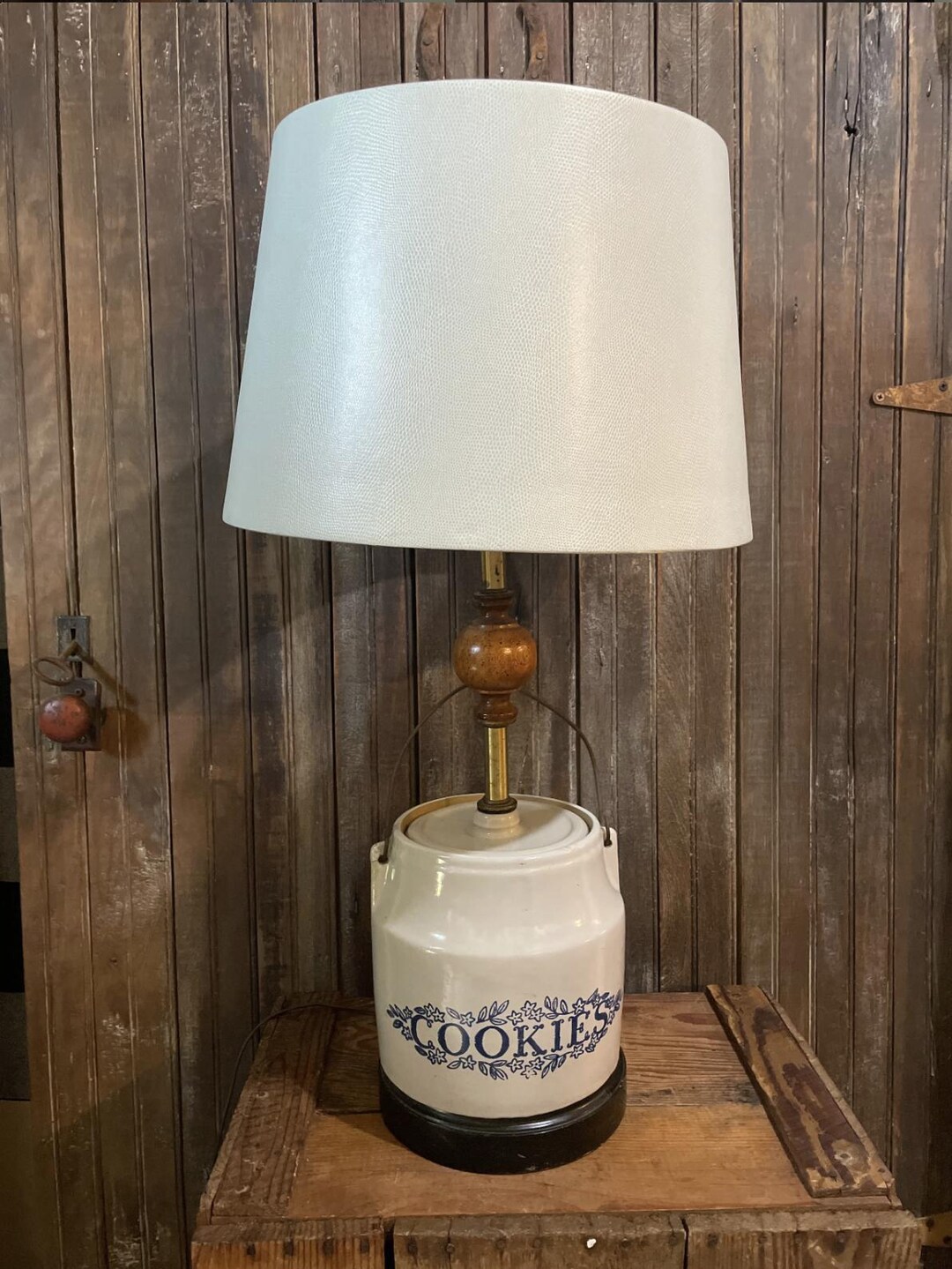 Primitive Cookie Jar Lamp - Etsy
