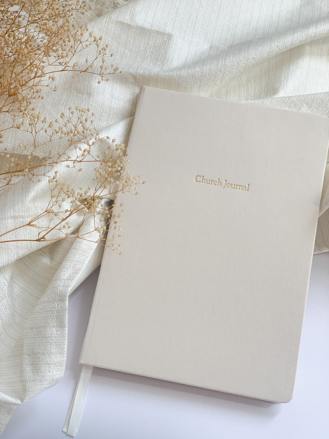 Church Journal, Church Notes, Prayer Journal, Linen Church Journal - Etsy