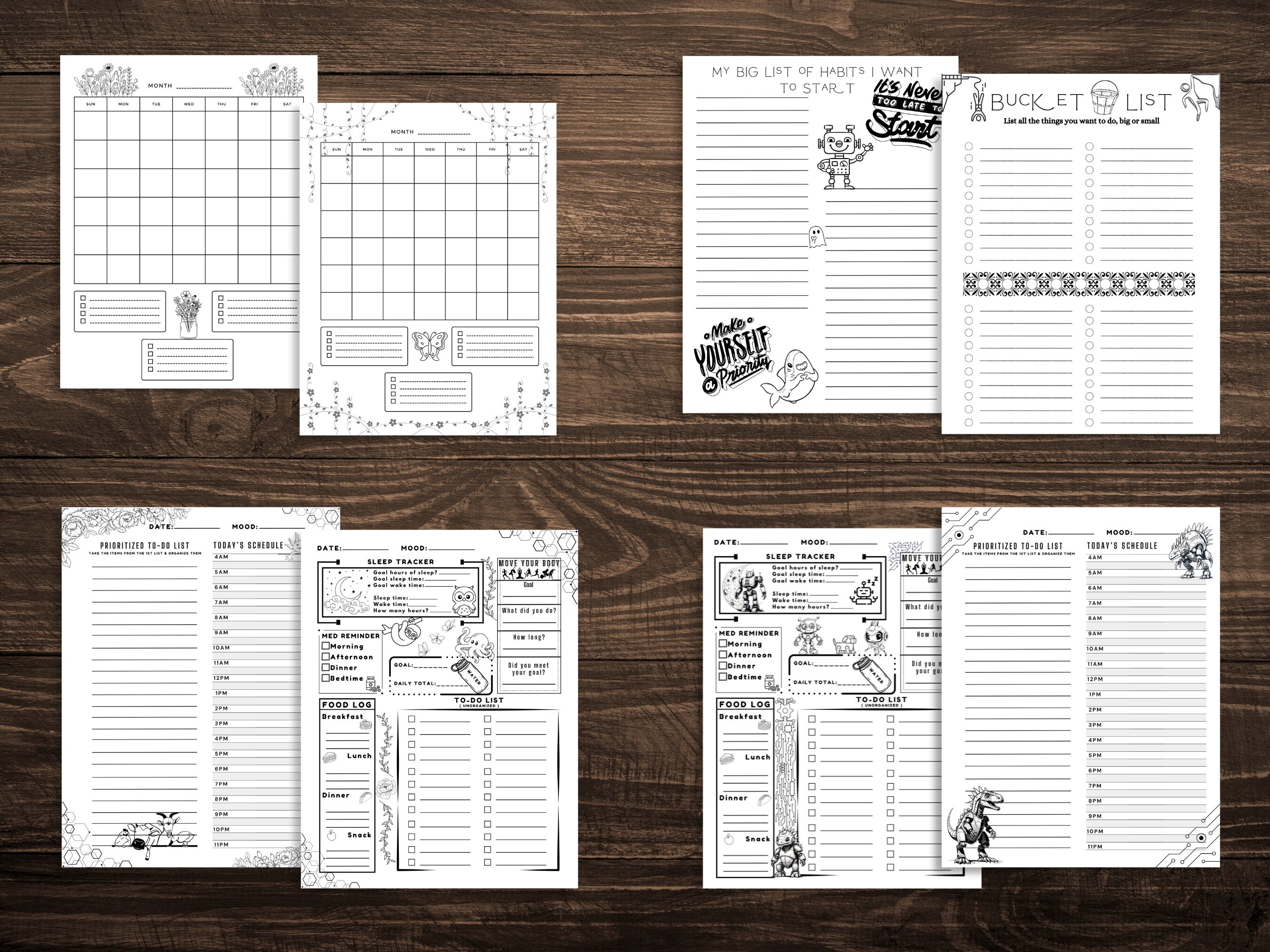 Questing Journal | Printable | Planner | Quests | Questing Creatures ...