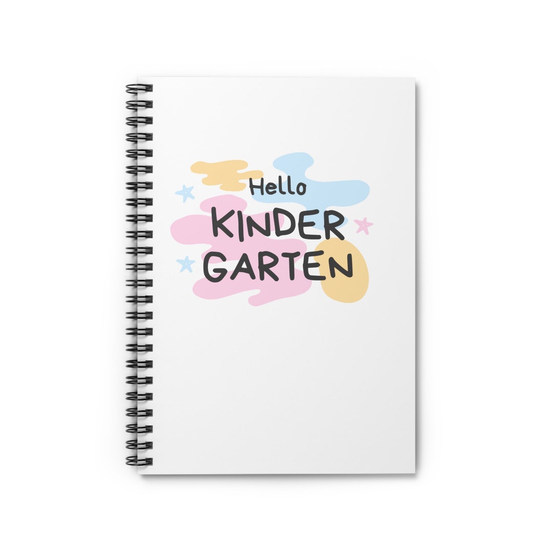 Kindergarten Spiral Notebook Ruled Line - Etsy