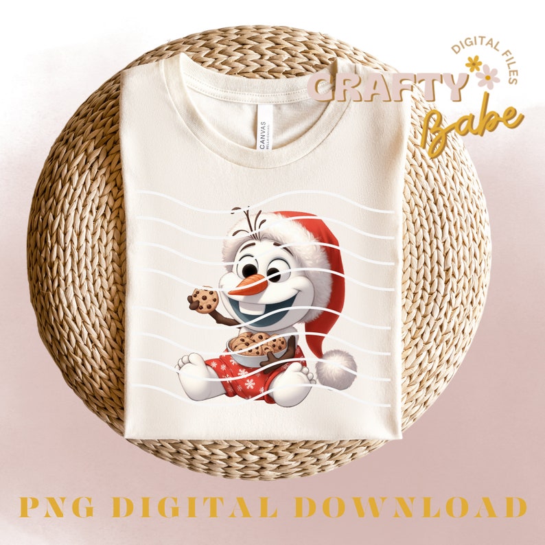Cute Baby Olaf Pngsublimation Design Instant Downloadclip - Etsy