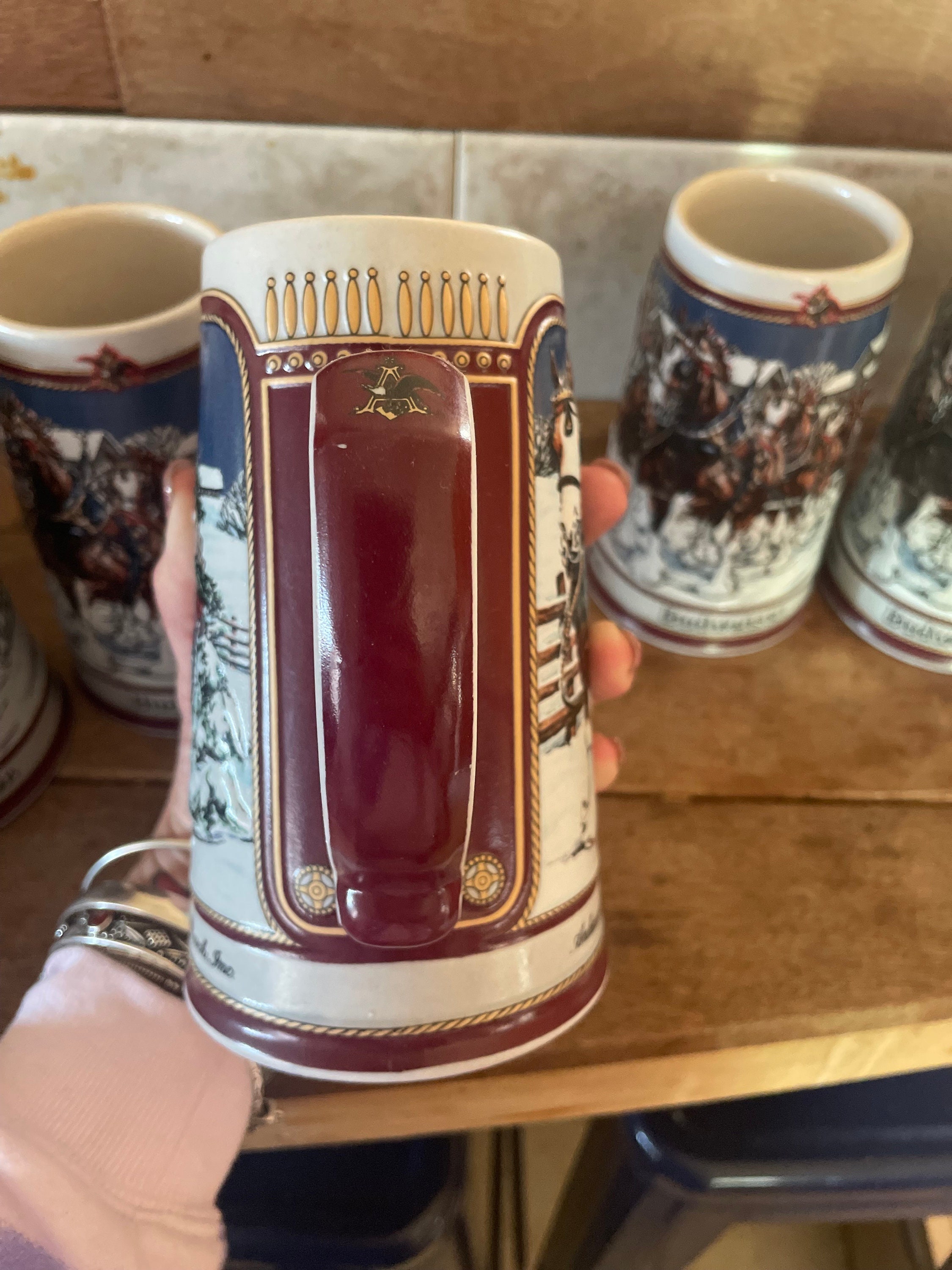 1989 Budweiser Vintage Beer Steins - Etsy