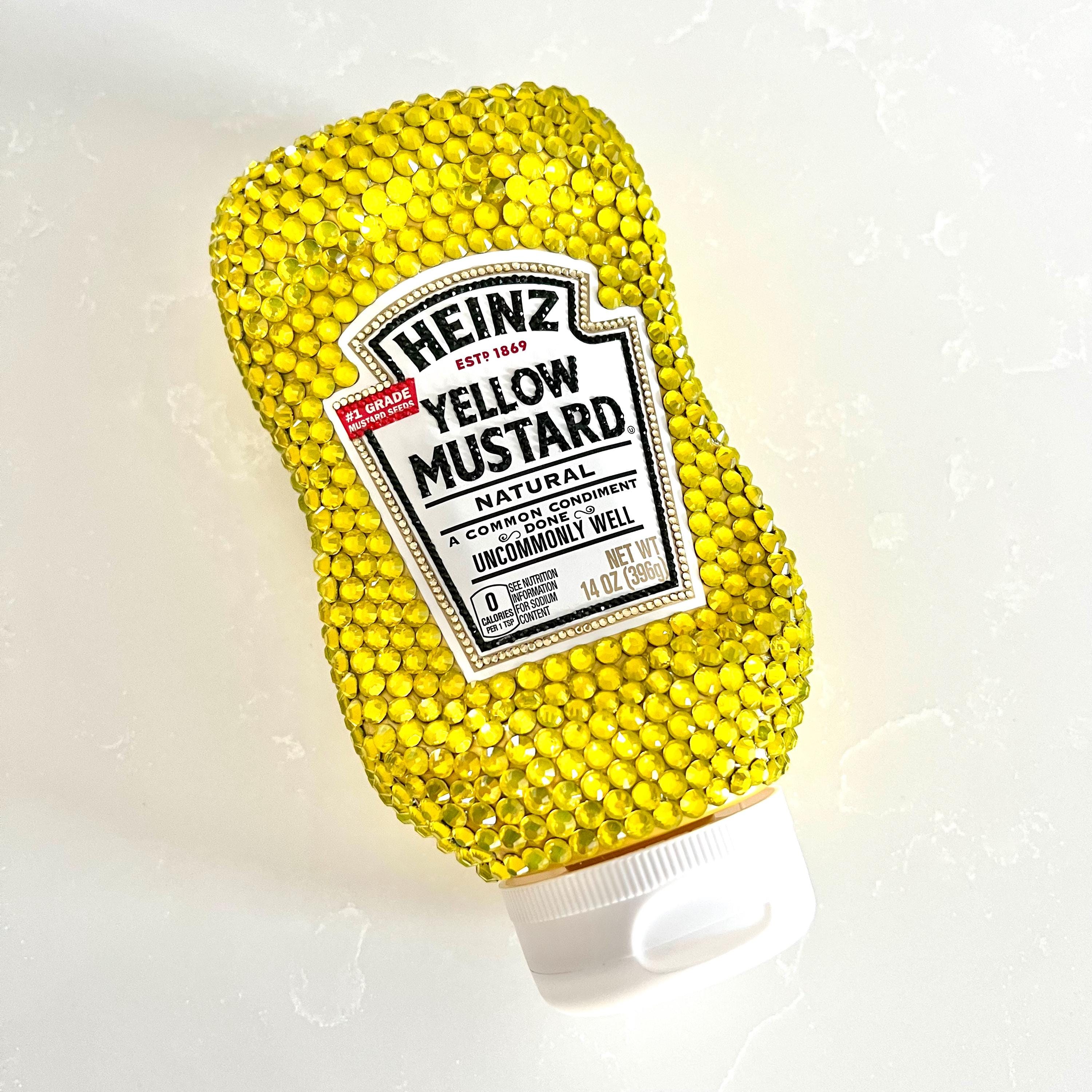 Bedazzled Mustard Bottle With Tiny Rhinestones for More Bling ...