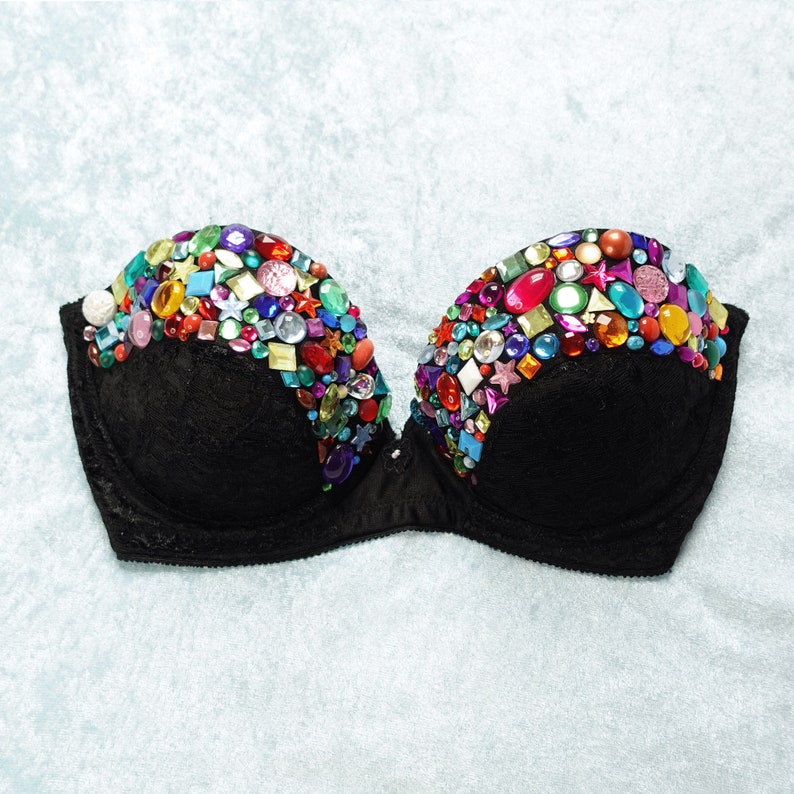 Selena Quintanilla Inspired - Colorful Bedazzled Bustier - Etsy