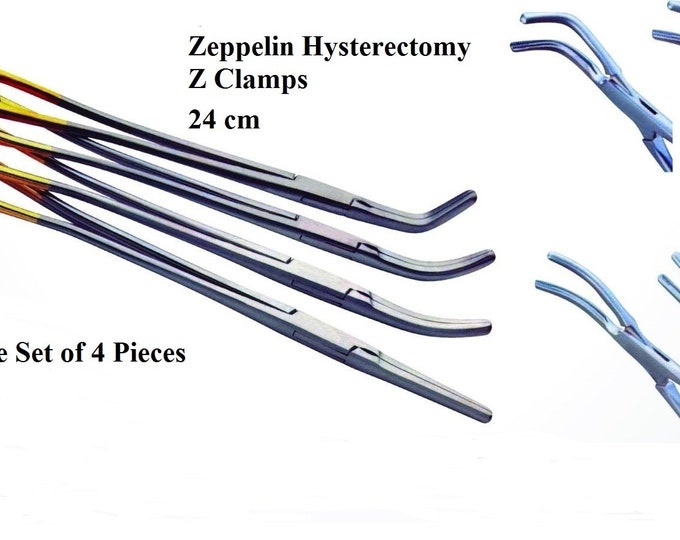 Hysterectomy Zeppelin Z Clamps Surgical Gynecology Ob/gyn Set of 4pcs ...