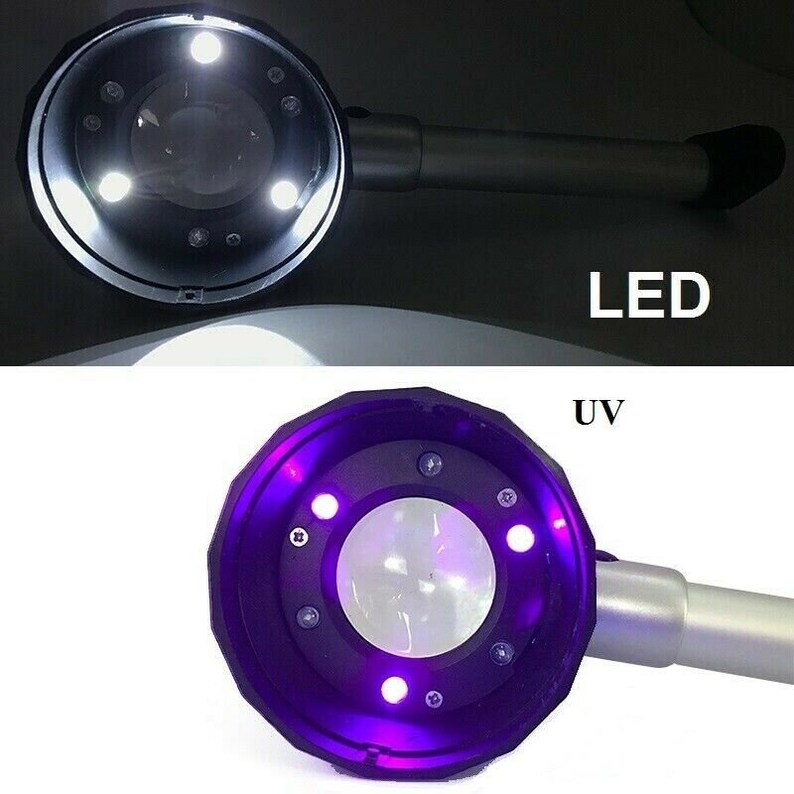 Dermatoscope 30x UV Light XL Lens Skin Magnifier Skin Scanner General ...