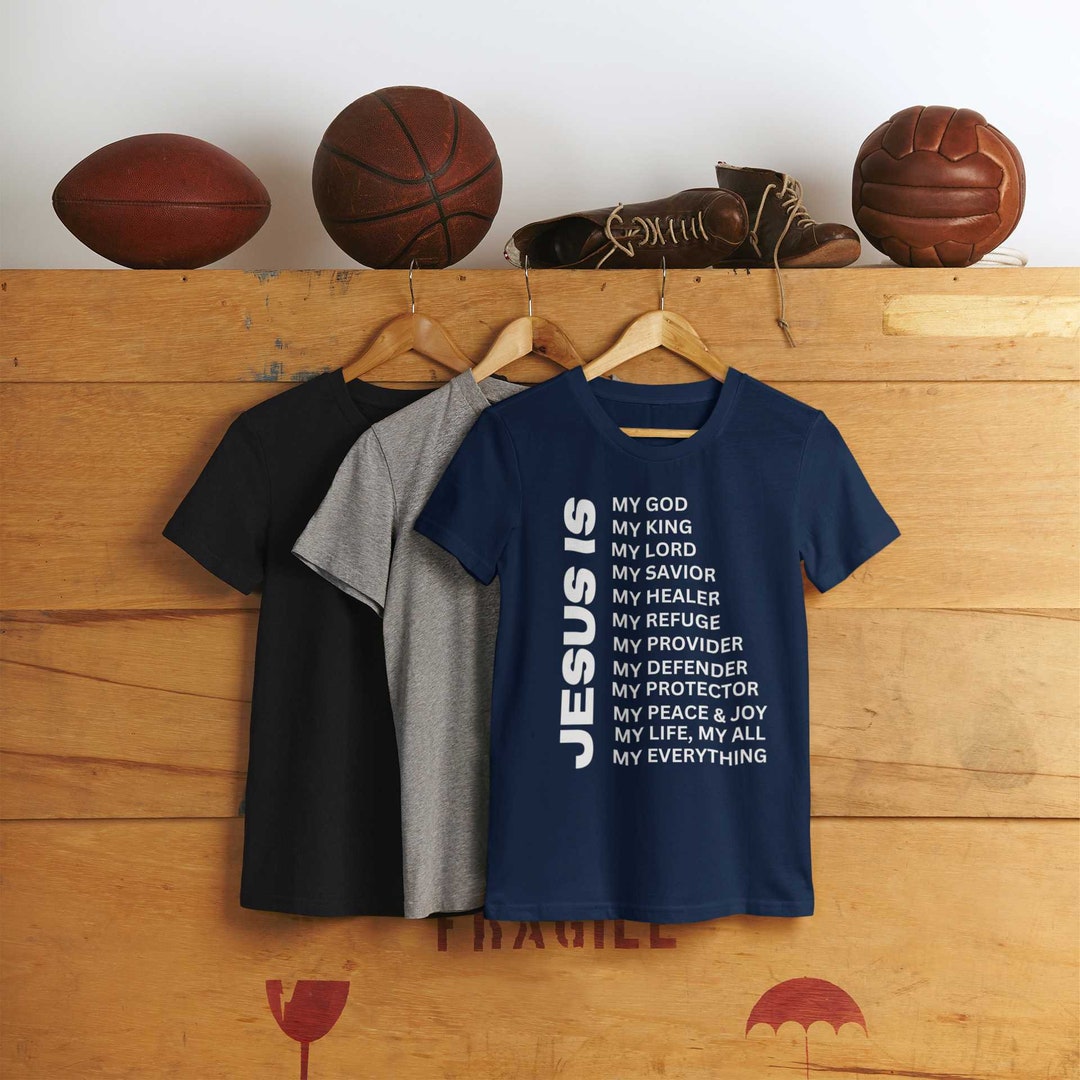 Jesus is T-shirt: Christian Faith, Bible Verse Graphic Tee - Etsy