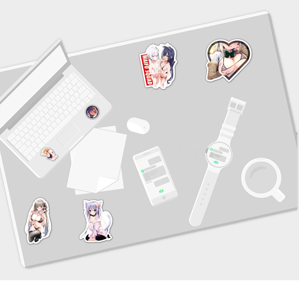 50 100pcs Anime Girl Sexy Bikini Waifu Women Vinyl Stickers Hentai