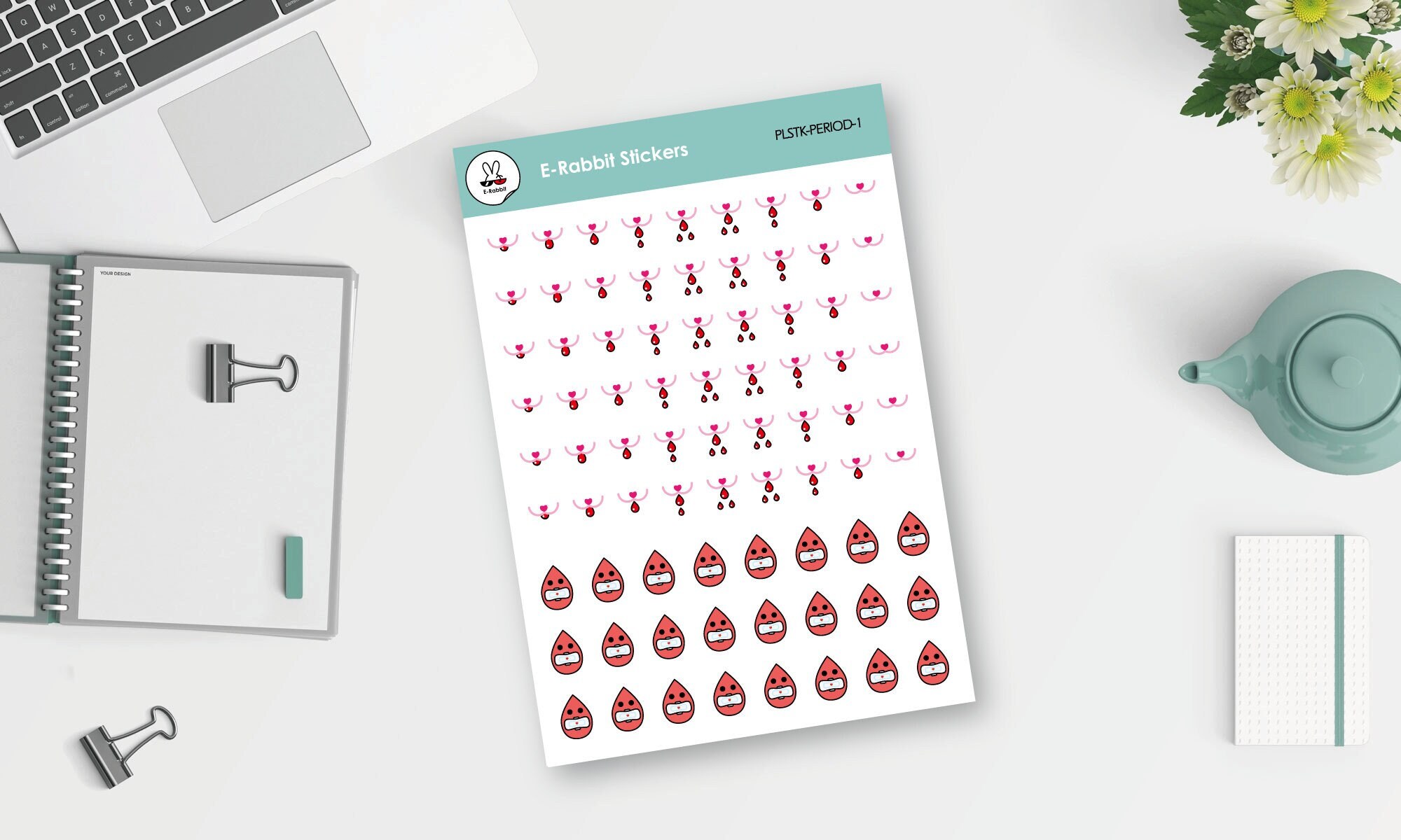 Period Tracker Stickers Matte Vinyl Sticker Sheet - Etsy