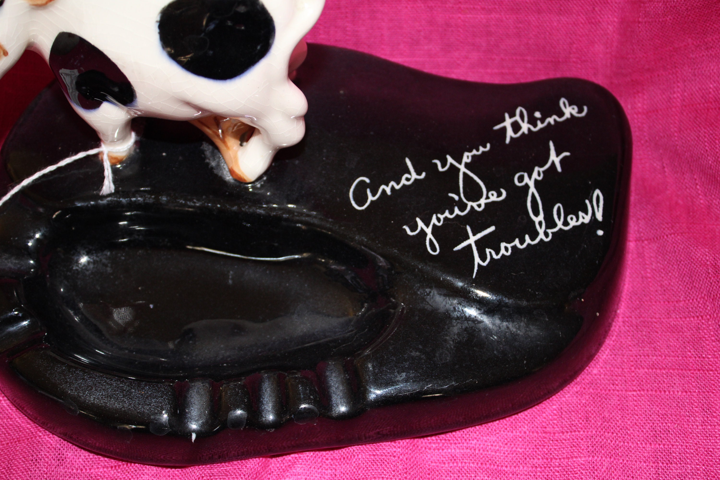 Vintage Cow Ashtray - Etsy