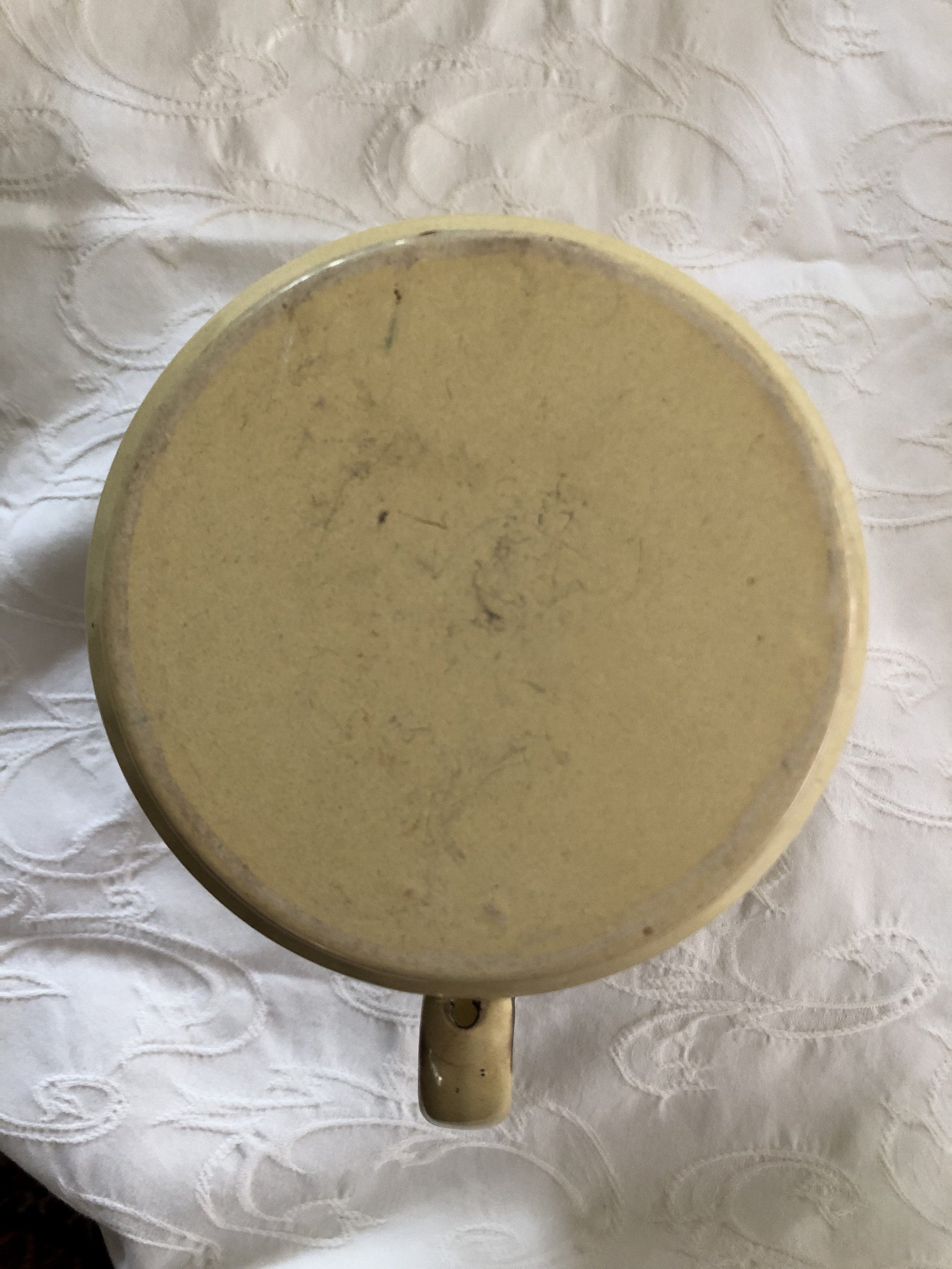 Vintage YELLOW ENAMELWARE Pitcher - Etsy