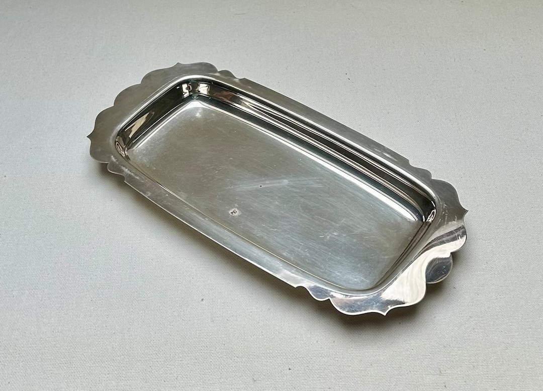 Vintage W M Rogers Silver Plate Appetizer Tray - Etsy